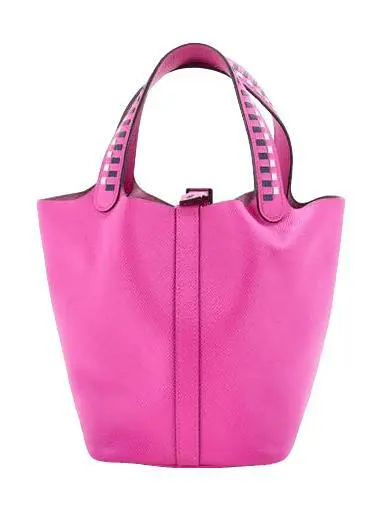 Hermès Picotin Lock Bag Tressage Epsom Pm - Pink
