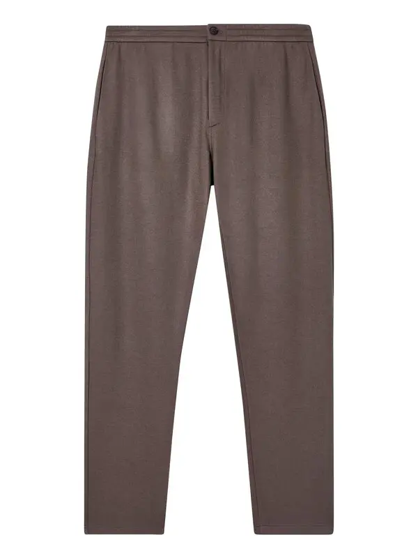 Giorgio Armani Pure Cashmere Jersey Trousers - Brown