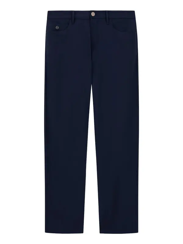 Giorgio Armani Five-pocket Wool Trousers - Blue