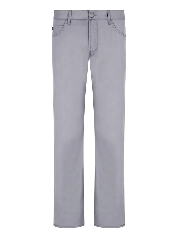 Giorgio Armani Five-pocket Wool Trousers - Brown