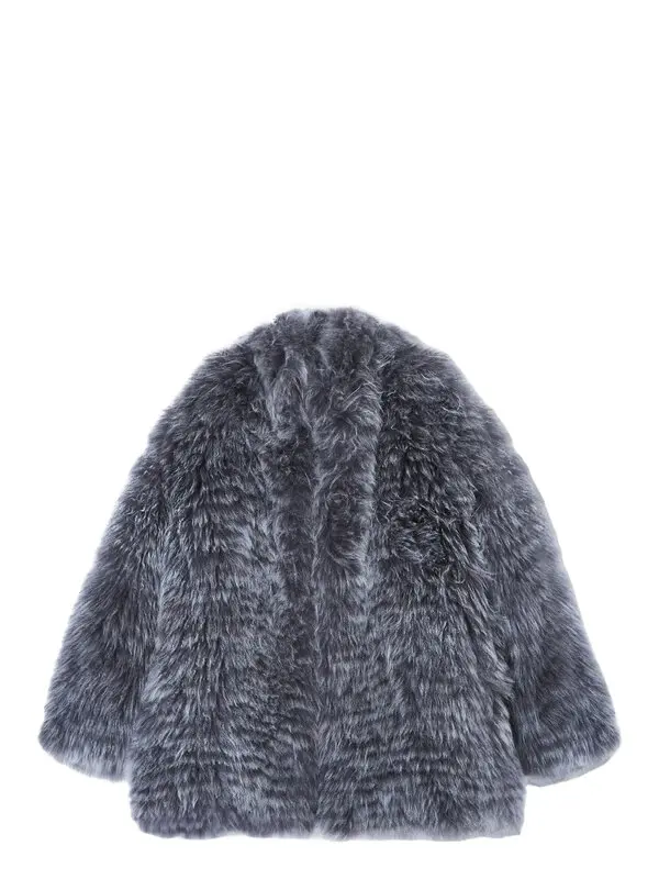 Giorgio Armani Cashmere Fur Blouson - Grey