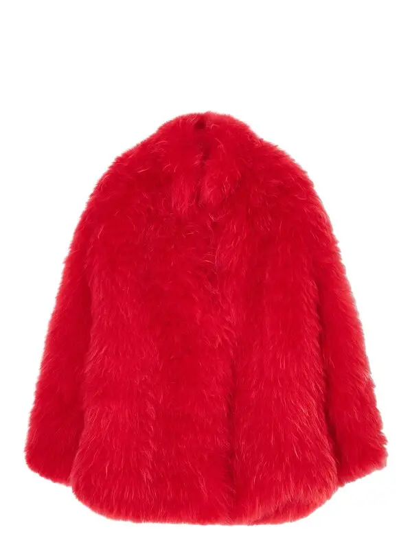 Giorgio Armani Cashmere Fur Blouson - Red