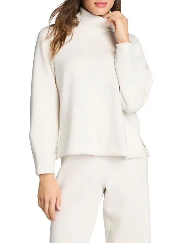 Spanx Airessentials® Luxe Mock Neck Sweatshirt - Linen