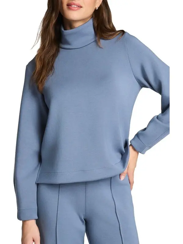 Spanx Airessentials® Luxe Mock Neck Sweatshirt - Rain