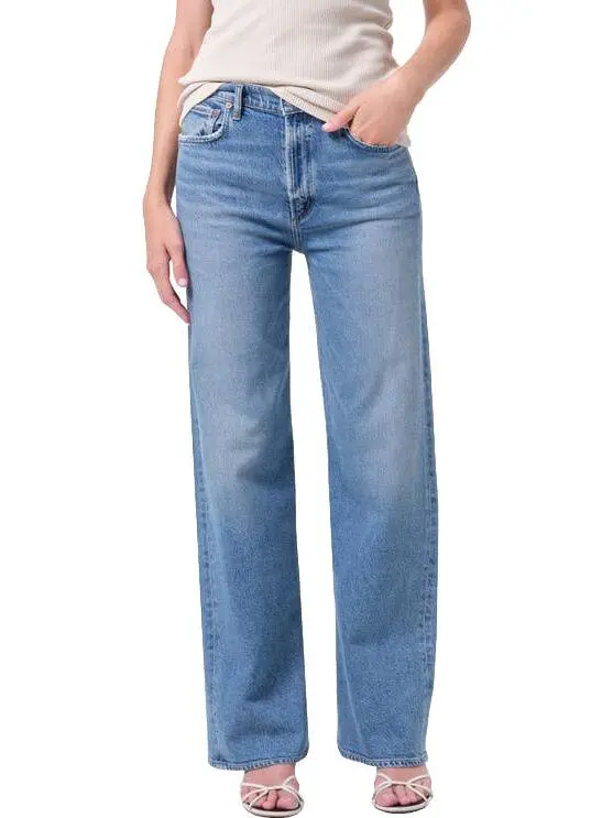 AGOLDE Ren High-waist Wide-leg Jeans - Measure M Ind