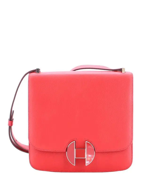 Hermès 2002 Evercolor 20 Shoulder Bag - Rouge De Coeur