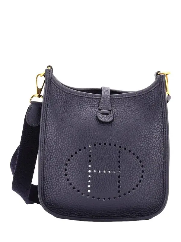 HERMES Evelyne Bag Gen Iii Clemence Tpm - Bleu Nuit