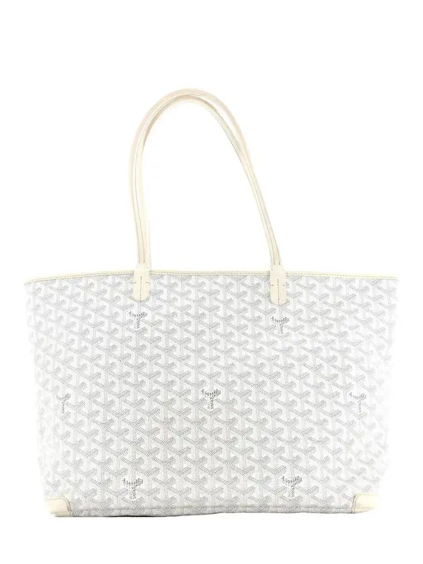 GOYARD Artois Tote Coated Canvas Mm - White
