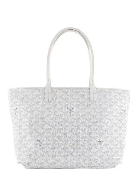 GOYARD Artois Tote Coated Canvas Pm - White