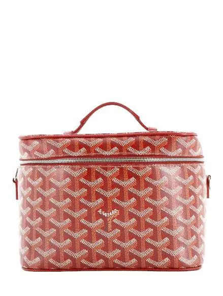 GOYARD Muse Vanity Case Coated Canvas - Red