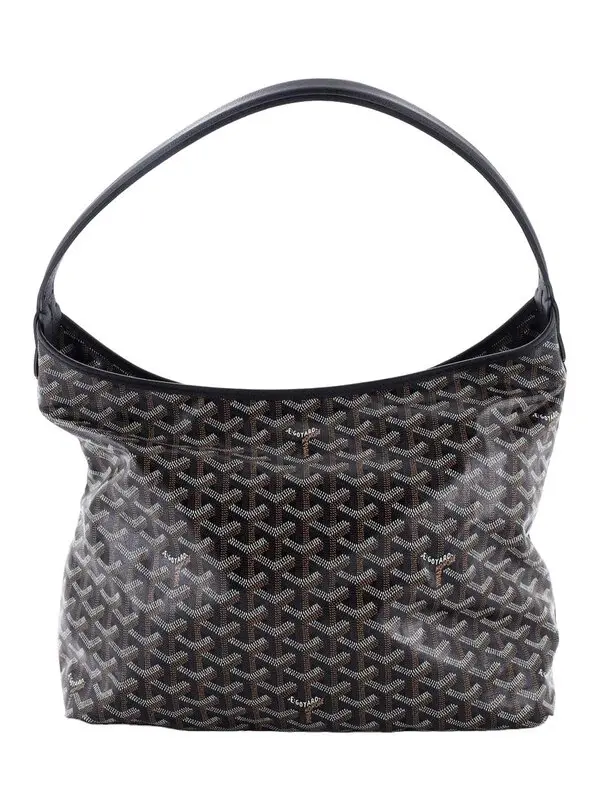 GOYARD Boheme Hobo Printed Coated Canvas - Black
