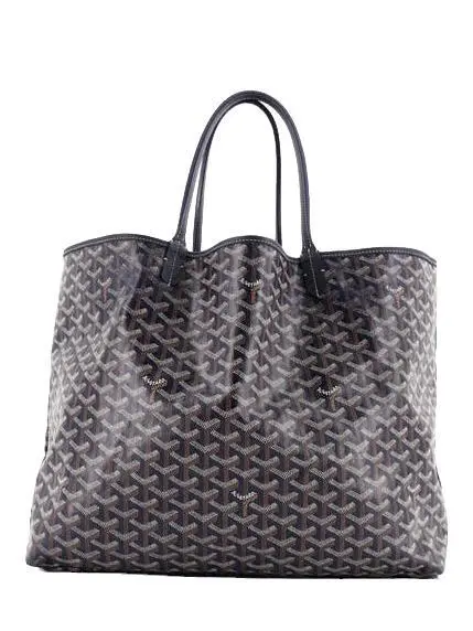 Goyard Saint Louis Gm Coated Canvas Tote - Blue