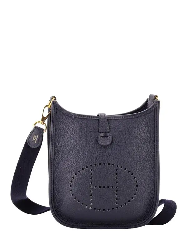 HERMES Evelyne Bag Gen Iii Clemence Tpm - Bleu Indigo