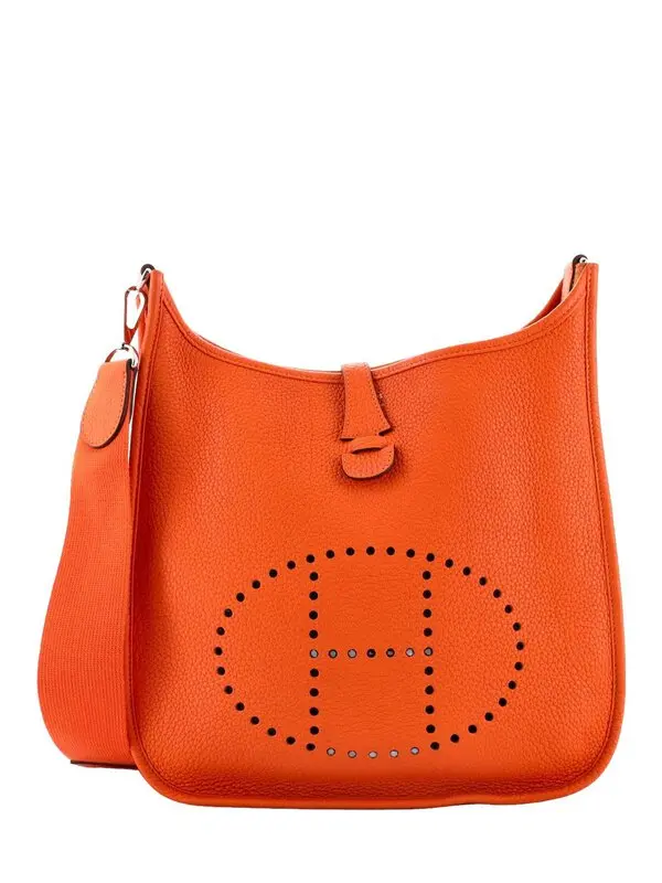 Hermès Evelyne Bag Gen Iii Clemence Pm - Orange H
