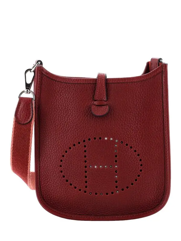 HERMES Evelyne Bag Gen Iii Clemence Tpm - Rouge H