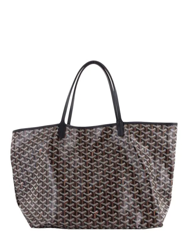 GOYARD Saint Louis Gm Tote Coated Canvas - Black