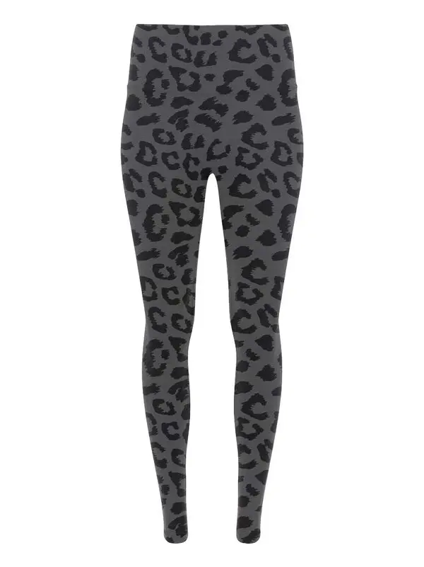LEZAT Sara Organic Cotton Legging - Dark Heather Cheetah