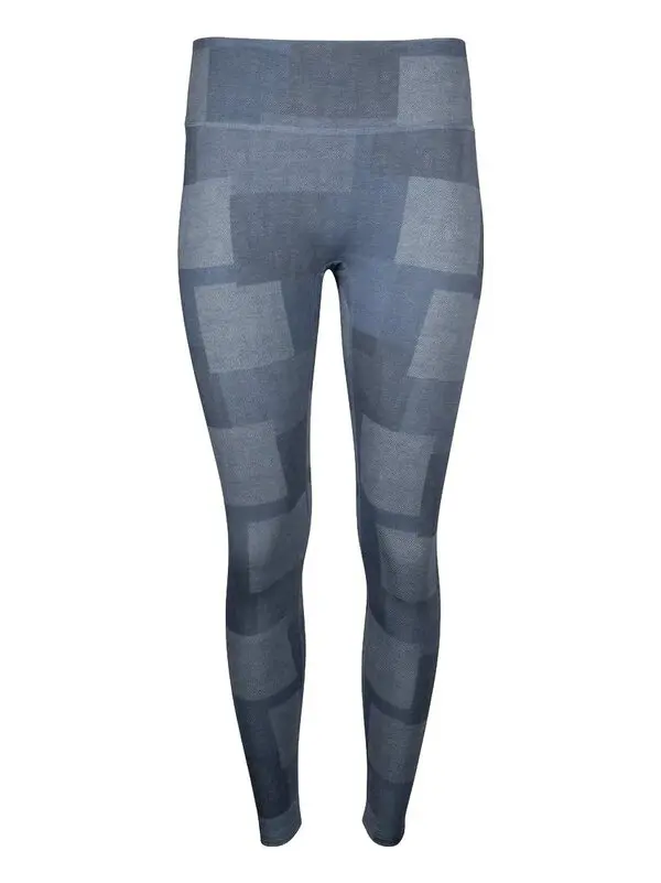 LEZAT Sara Organic Cotton Legging - Denim Patchwork