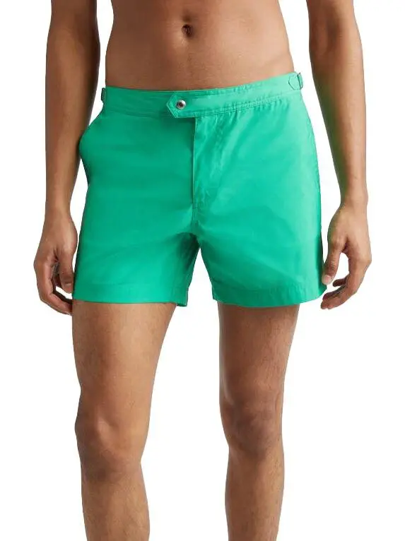TOM FORD Poplin Swim Trunks - Bright Green
