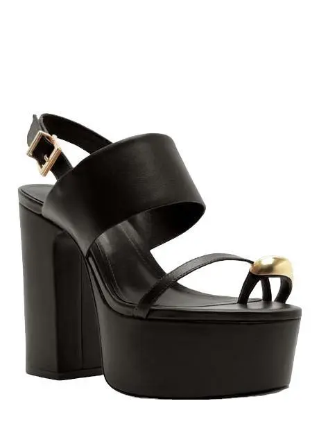 Schutz Mandy Slingback Platform Sandal - Black