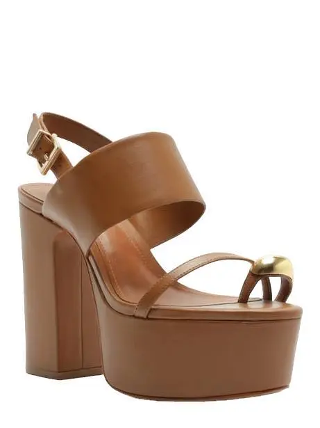 Schutz Mandy Slingback Platform Sandal - Miele
