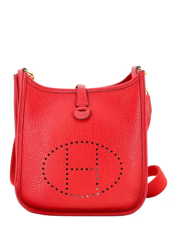 HERMES Evelyne Bag Gen Iii Clemence Tpm - Rouge Vif