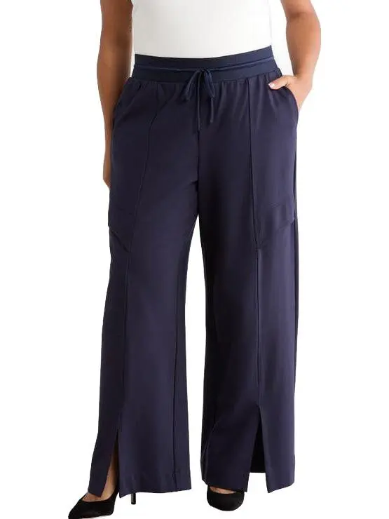 Wit & Wisdom Skyrise Wide Leg Pants - Navy