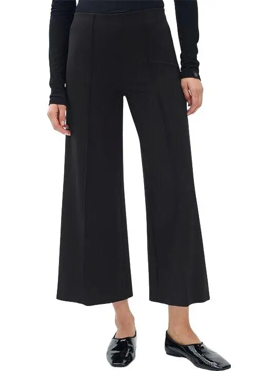 Rag & Bone Irina Wide Leg Crop Pants - Black