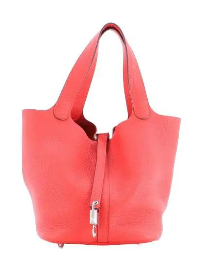 Hermès Picotin Lock Bag Clemence Mm - Red