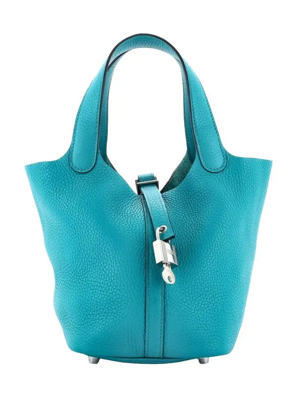 Hermès Picotin Lock Bag Clemence Pm - Blue