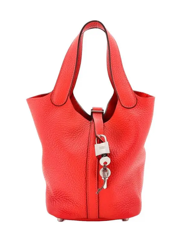 HERMES Picotin Lock Bag Clemence Pm - Orange Poppy