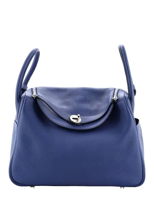 HERMES Lindy Bag Clemence 30 - Bleu Brighton