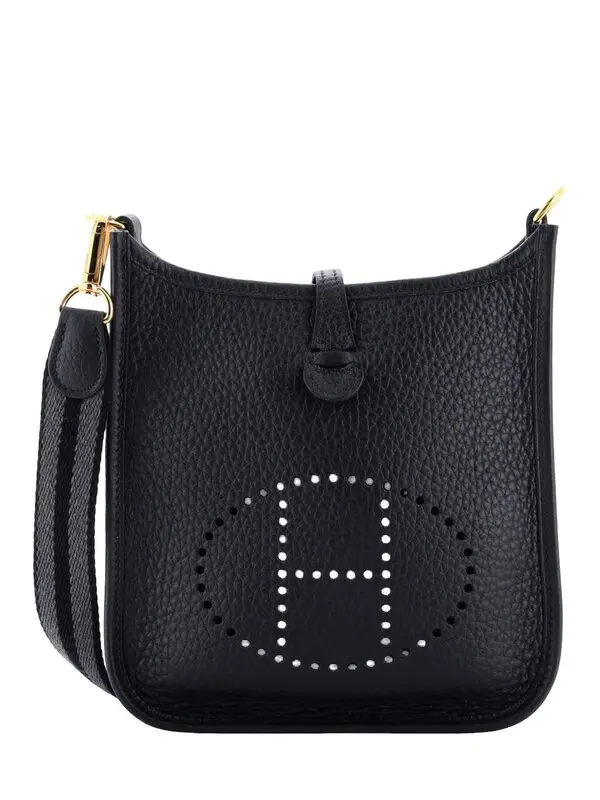 HERMES Evelyne Bag Gen Iii Clemence Tpm - Noir