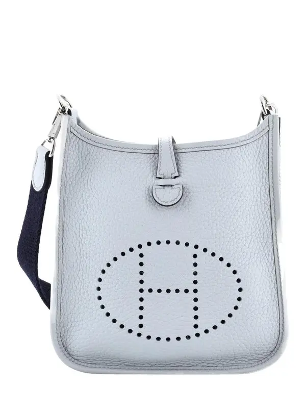 HERMES Evelyne Bag Gen Iii Clemence Tpm - Bleu Pale