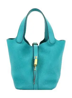 Hermès Picotin Lock Bag Clemence Pm - Green