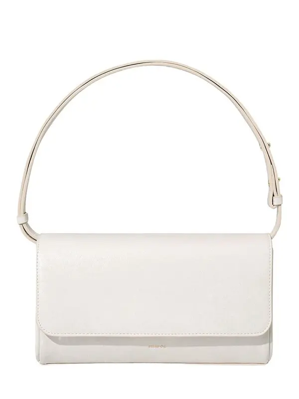 STAND OIL Classic Faux Leather Shoulder Bag - Cream
