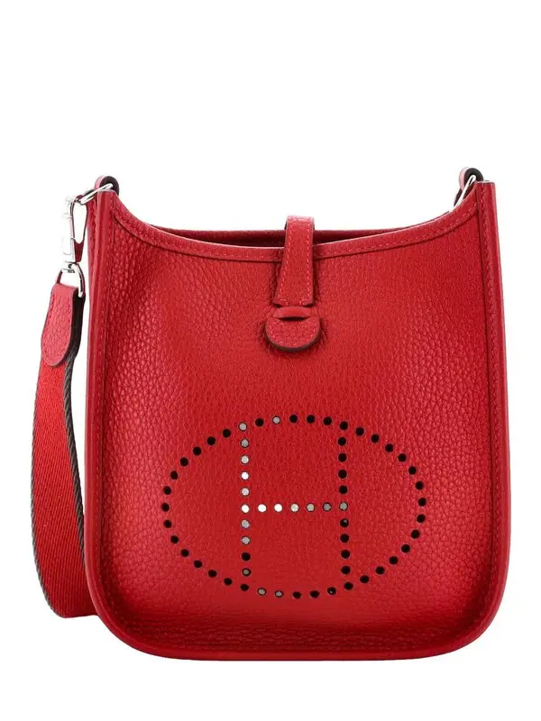 HERMES Evelyne Bag Gen Iii Clemence Tpm - Rouge Casaque