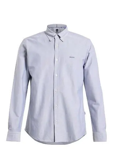 BOSS Shirt Size Cotton - Navy