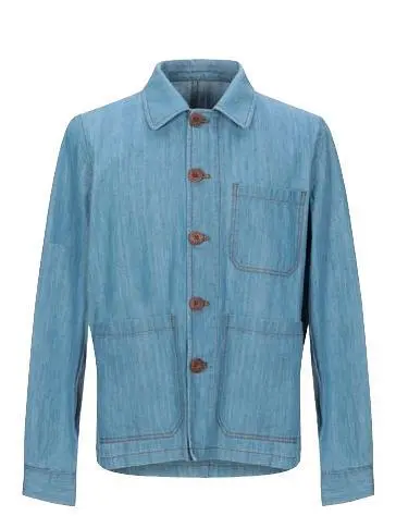 LARDINI Denim Outerwear Size Cotton - Blue