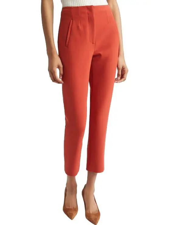 Veronica Beard Stila Trousers - Carnelian Red