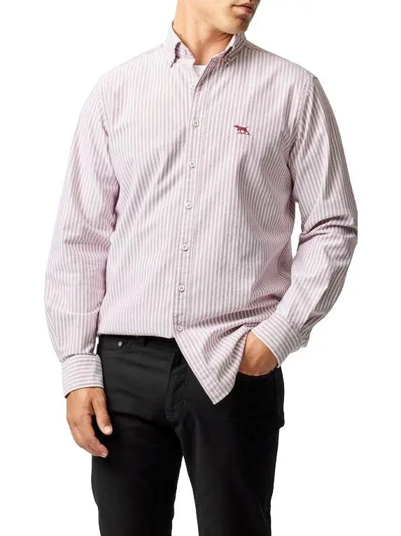 Rodd & Gunn Oxford Stripe Button-down Shirt - Poppy