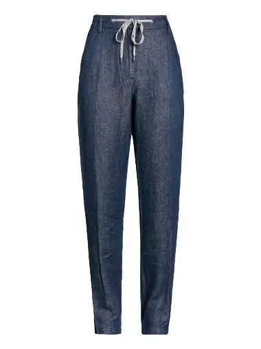 Eleventy Linen Tapered Pants - Blue