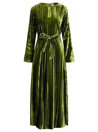 FORTE_FORTE Maxi Corduroy Dress - Green