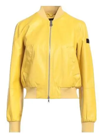 Peuterey Lambskin Bomber Jacket - Yellow