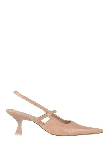 ZINDA Leather Slingback Pumps - Pink