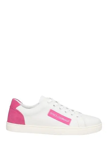 Dolce & Gabbana Low-top Calfskin Sneakers - White