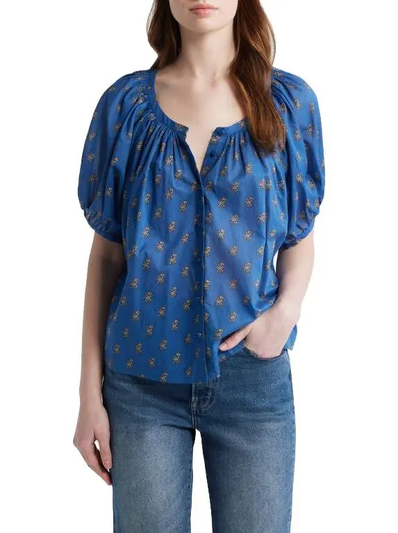 DÔEN Gingham Organic Cotton Top - Eartha Paisley