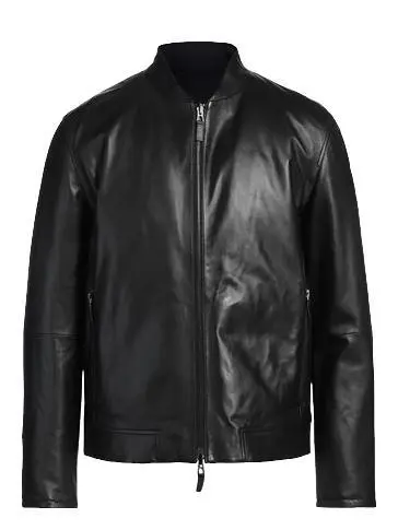 Emporio Armani Leather Jacket - Black