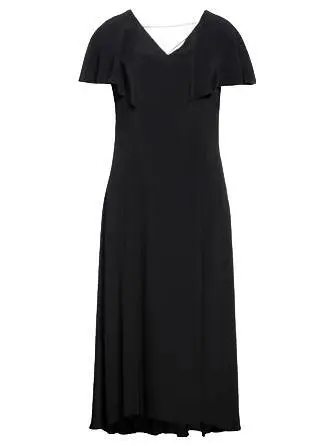 SIMONA CORSELLINI Midi Trapeze Dress - Black