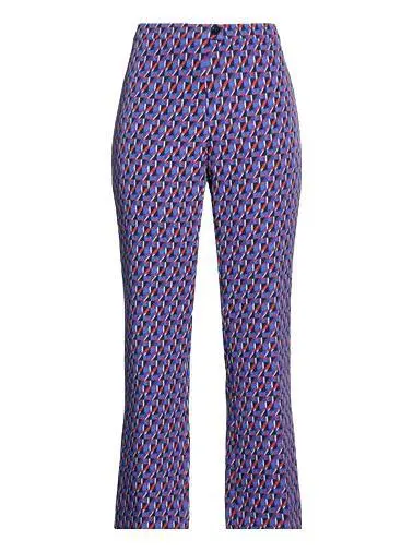 DIANA GALLESI Geometric-print Straight-leg Pants - Blue